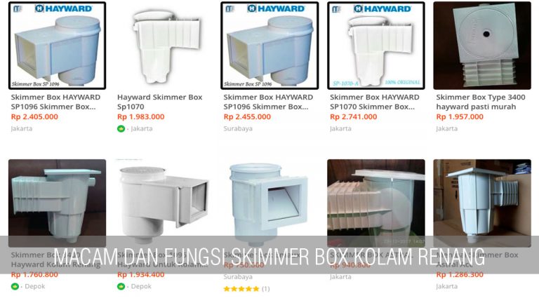 Memilih skimmer box yang baik sesuai fungsinya. | ESTETIKA POOLS